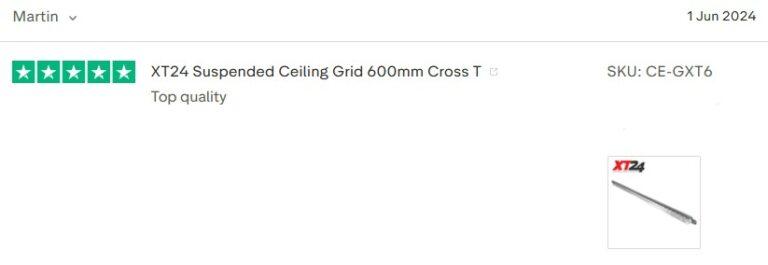 XT24 Suspended Ceiling 600mm Cross Tee