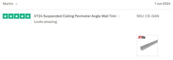 XT24 2.4m Suspended Ceiling Perimeter Angle