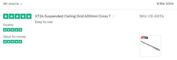 XT24 Suspended Ceiling 600mm Cross Tee
