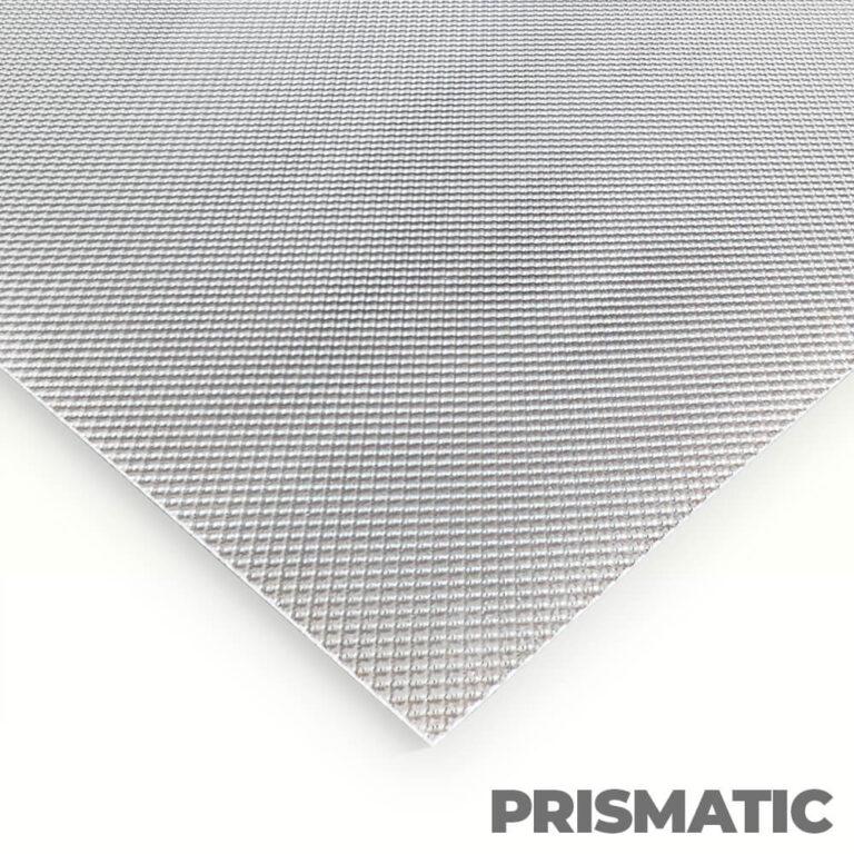 Prismatic Light Diffuser Panels - Clear Frosted Transparent Plastic