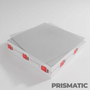 Prismatic Light Diffuser Panels - Clear Frosted Transparent Plastic
