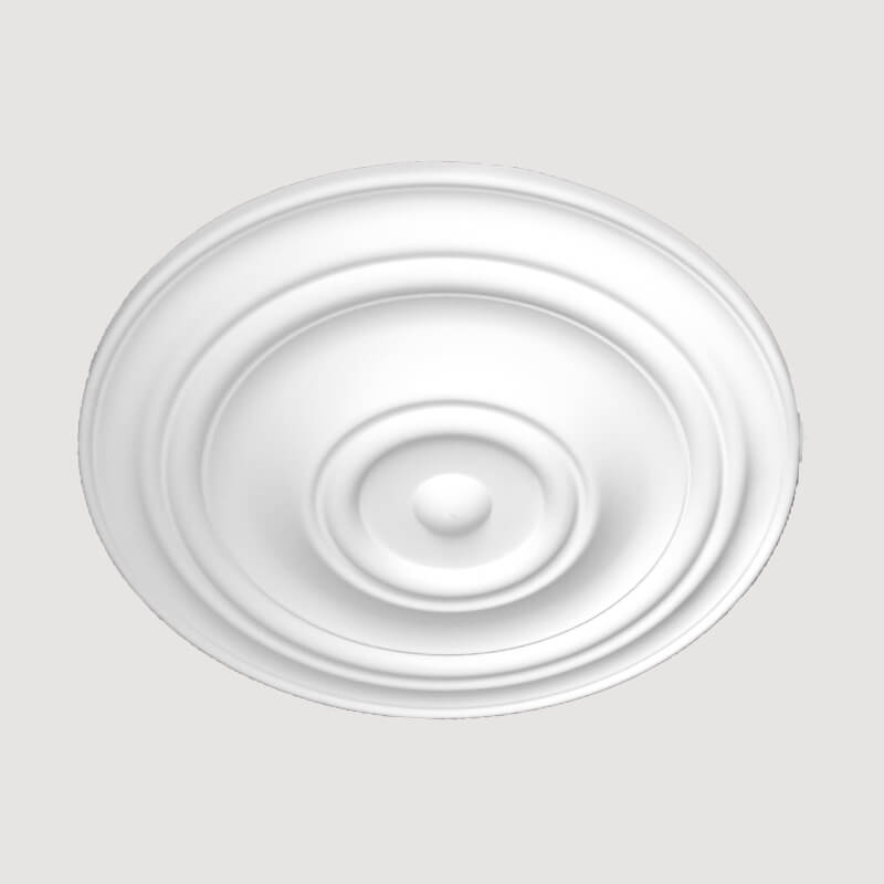 Plaster Concentric - Acqua Increspata Ceiling Rose